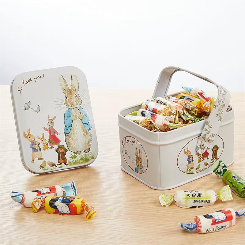 White Rabbit Creamy Candy Assorted Flavors in Premium Tin Packaging 12 ...