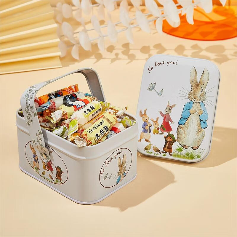 White Rabbit Creamy Candy Assorted Flavors in Premium Tin Packaging 12 ...