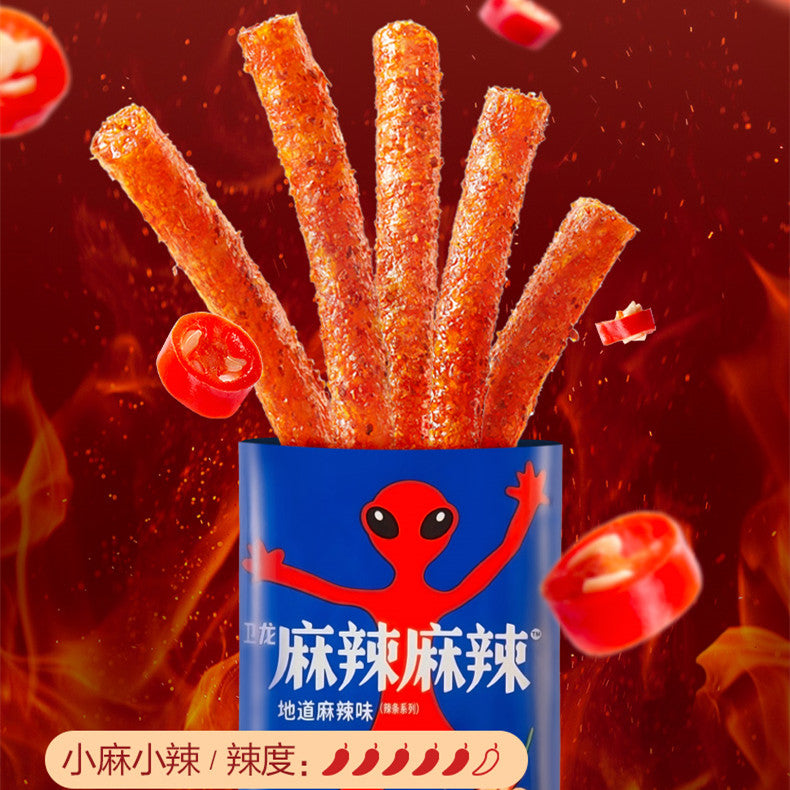 Weilong Spicy Sticks Mala Spicy Strips Medium Spicy Delight 108g – Yumsbox