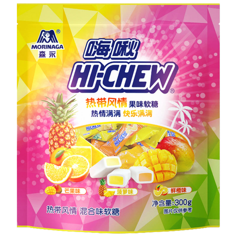 Morinaga Hi-Chew Tropical Fruit Flavored Chewy Candy 300g – Yumsbox